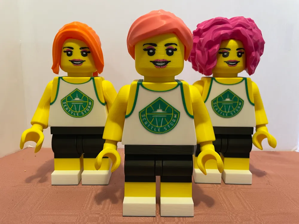 WNBA Seattle Storm Big Brick Figure (6:1) by robert3433 - MakerWorld