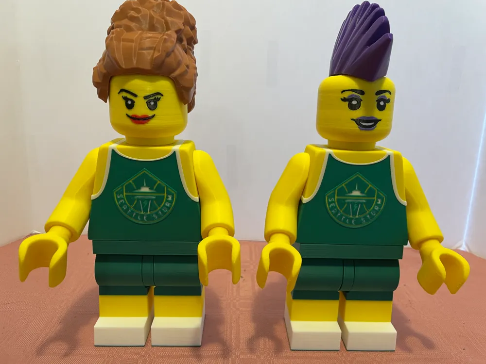 WNBA Seattle Storm Big Brick Figure (6:1) by robert3433 - MakerWorld
