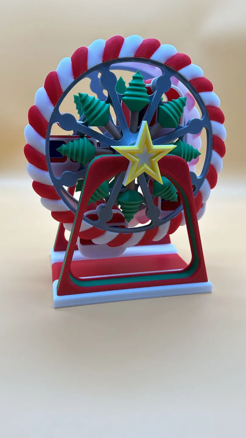 Christmas Ferris Wheel - Free 3D Print Model - MakerWorld