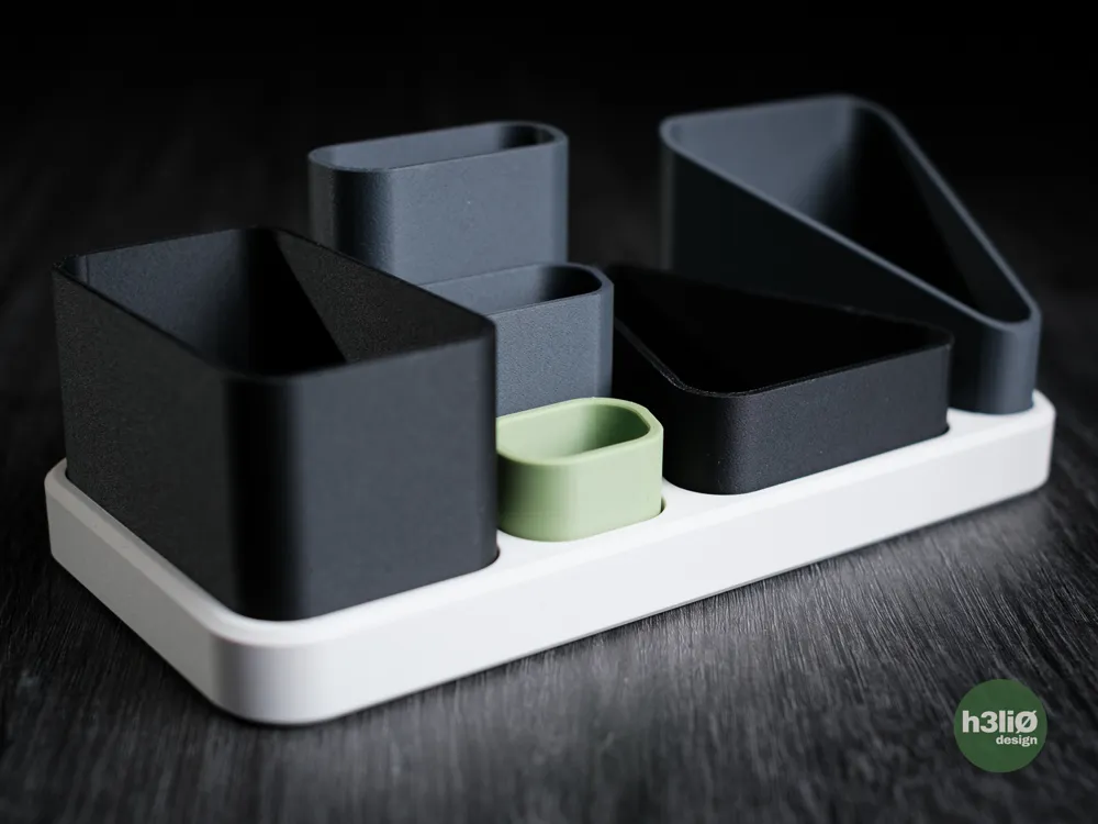 prism • desk organiser by h3li0 MakerWorld: Download Free 3D Models