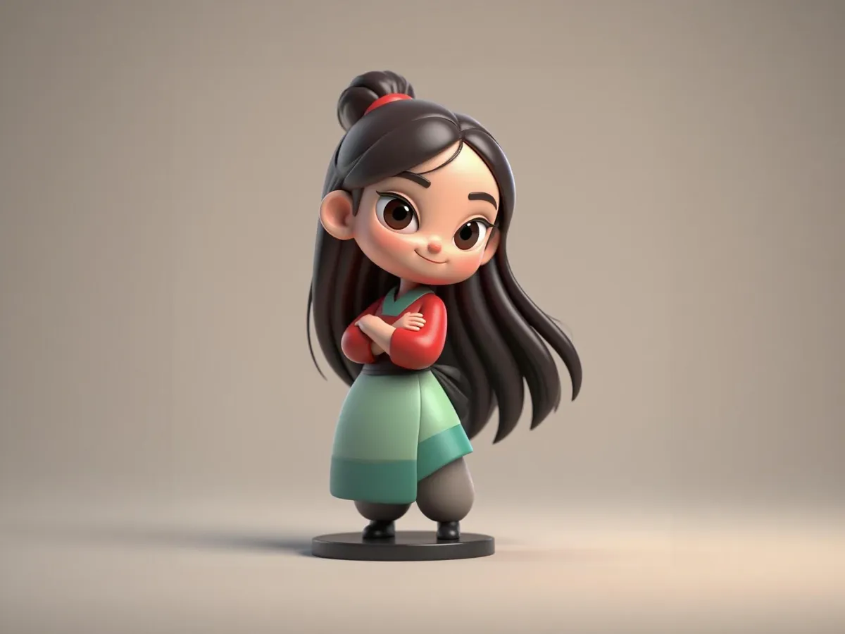 Mulan - Chibi Disney Princess Merchandise Figure - Kids' Coloring Toy ...