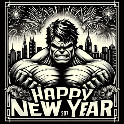 Hulk Happy New Year by lucamoretti86 - MakerWorld