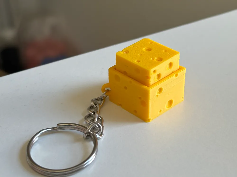 Cheese fidget clicker MX switch keychain - 5 grams - Free 3D Print ...
