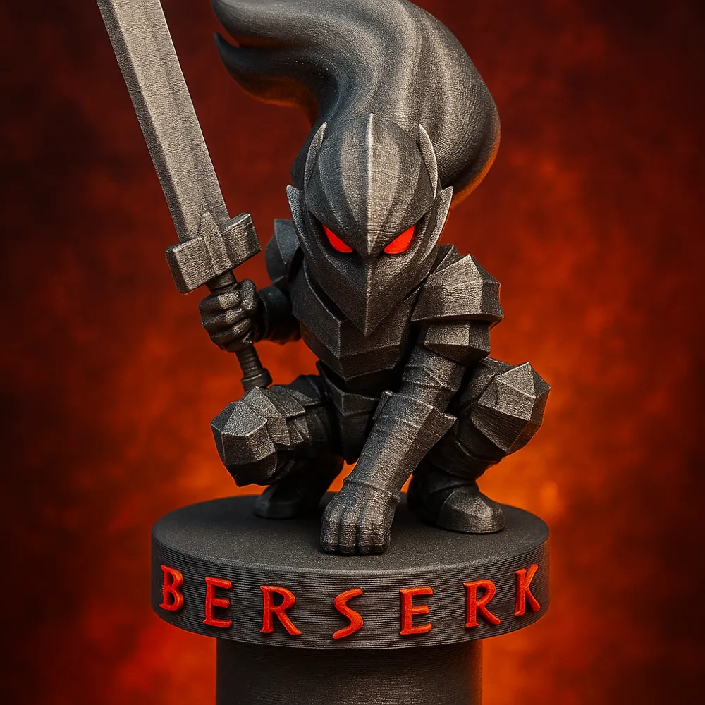 Guts – Berserker Knight Armor Cape Sword by Starlayer Studio MakerWorld ...