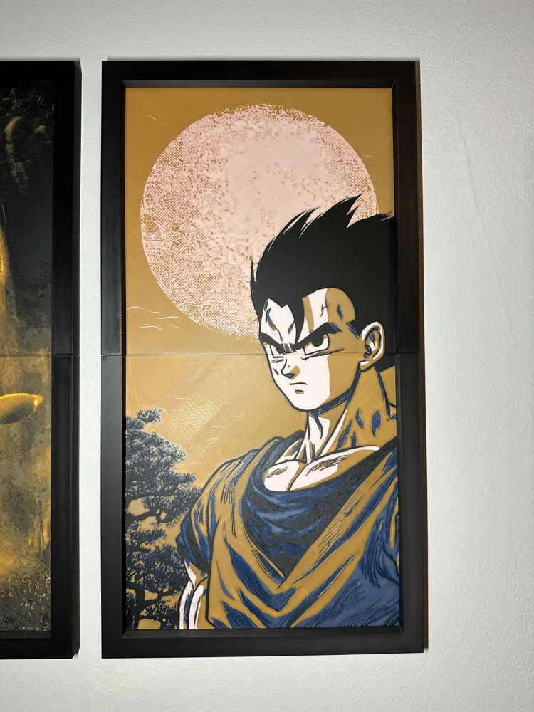 Vegeta 2-piece Hueforge - Free 3D Print Model - MakerWorld