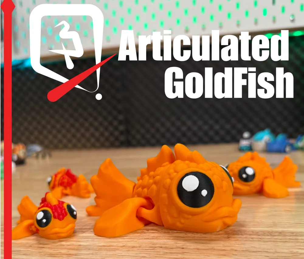 Articulated GoldFish - Free 3D Print Model - MakerWorld