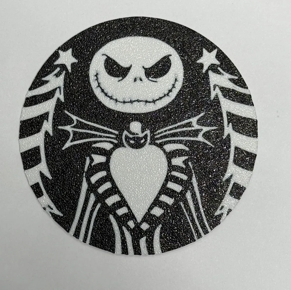 Coaster Jack Skellington 100x100 mm by Mysstra hueforge 3Dart - MakerWorld