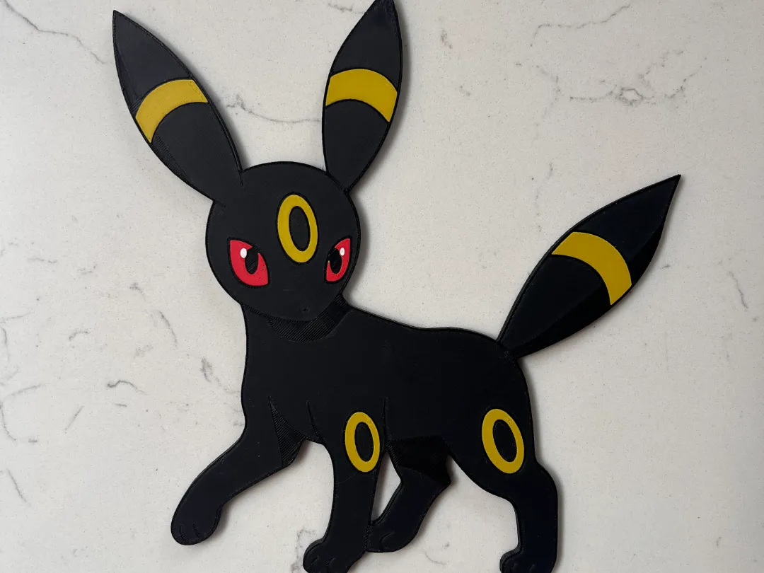 Umbreon Pokemon 3D Print - Free 3D Print Model - MakerWorld