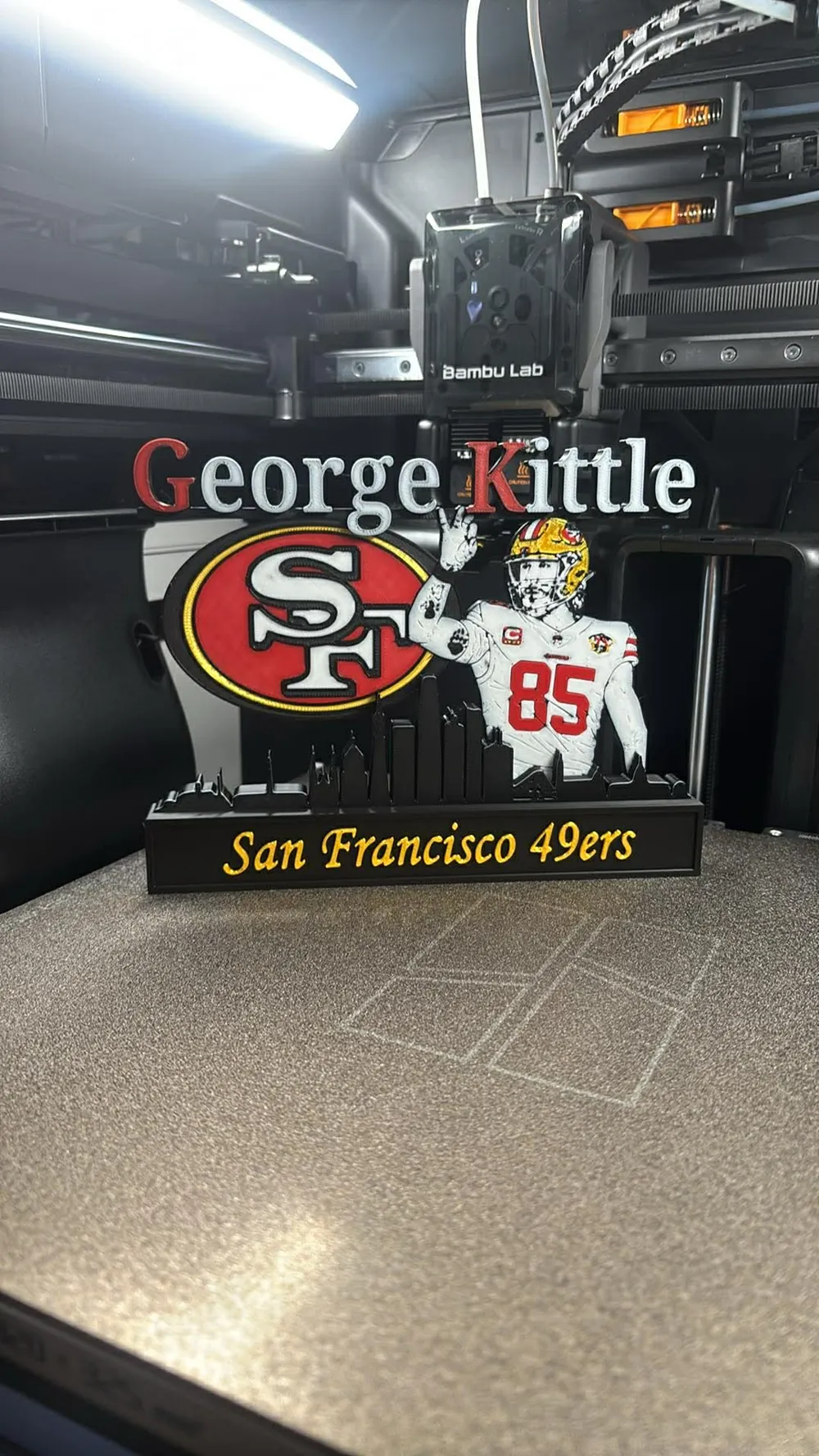 NFL - San Francisco 49ers George Kittle display - Free 3D Print Model ...