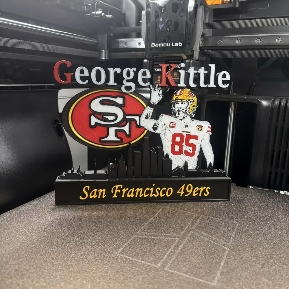 NFL - San Francisco 49ers George Kittle display - Free 3D Print Model ...