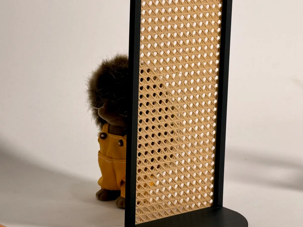 Mini Rattan Room Divider| Miniature Privacy Screen by Printed a mini ...