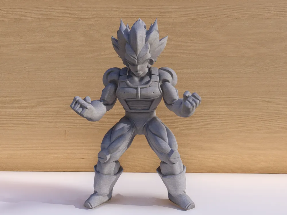 Vegeta SSJ Figure Dragon Ball Z Anime - Free 3D Print Model - MakerWorld