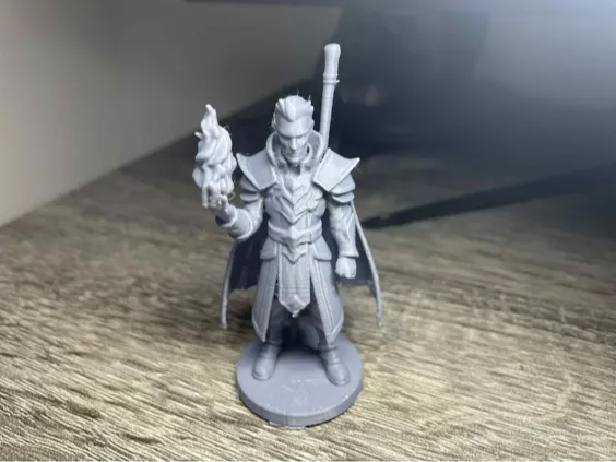 Arcane Flamecaster : Human Mage Miniature - Free 3D Print Model ...
