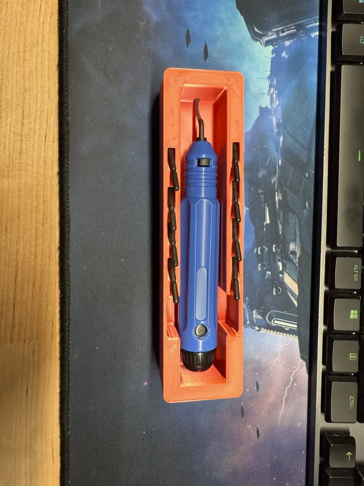 Gridfinity Deburring tool support with bits - Free 3D Print Model ...