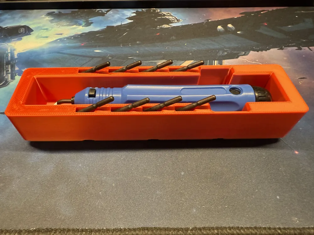 Gridfinity Deburring tool support with bits - Free 3D Print Model ...