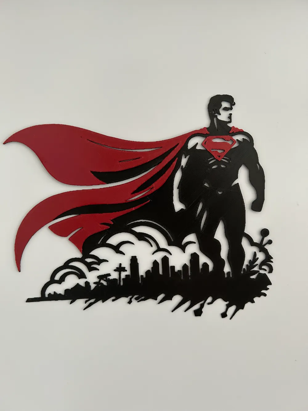 Superman 2D Art - City in background by CycloGoat - MakerWorld