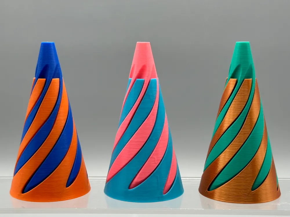 Print In Place Spiral Cone by The3dPrintNook - MakerWorld