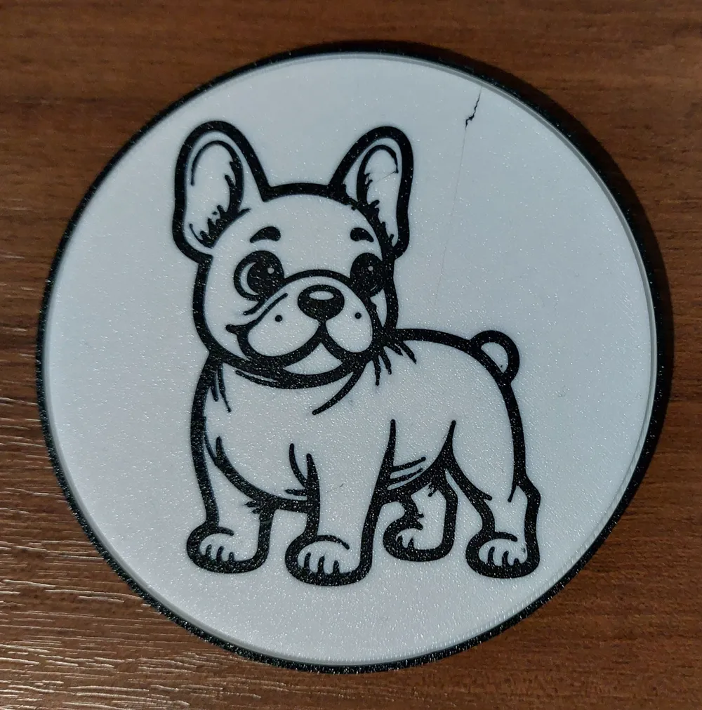 French Bulldog coaster by CustomCreations - MakerWorld