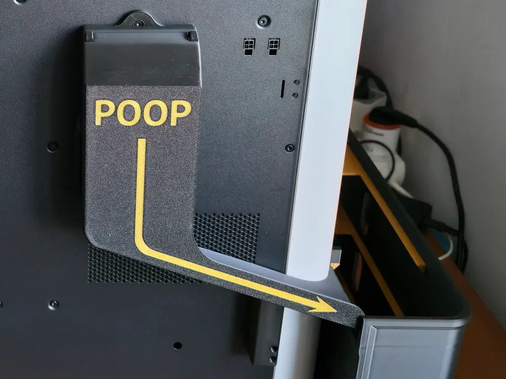 Poop - m42 H2D - Poop Chute and Bin by maCyo42 MakerWorld: Download ...