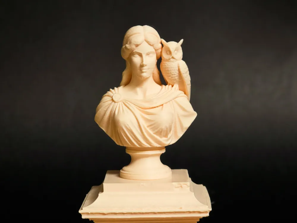 Greek Goddess Athena Bust Statue by Wazzy MakerWorld: Download Free 3D ...