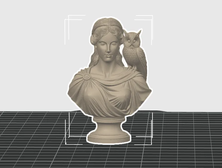 Greek Goddess Athena Bust Statue - Free 3D Print Model - MakerWorld