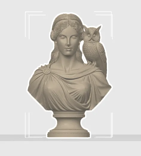 Greek Goddess Athena Bust Statue by Wazzy MakerWorld: Download Free 3D ...