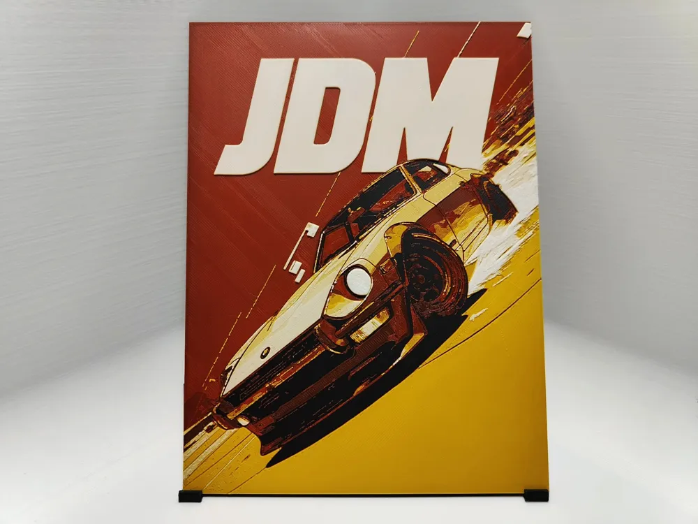 JDM Poster - Hueforge - Free 3D Print Model - MakerWorld