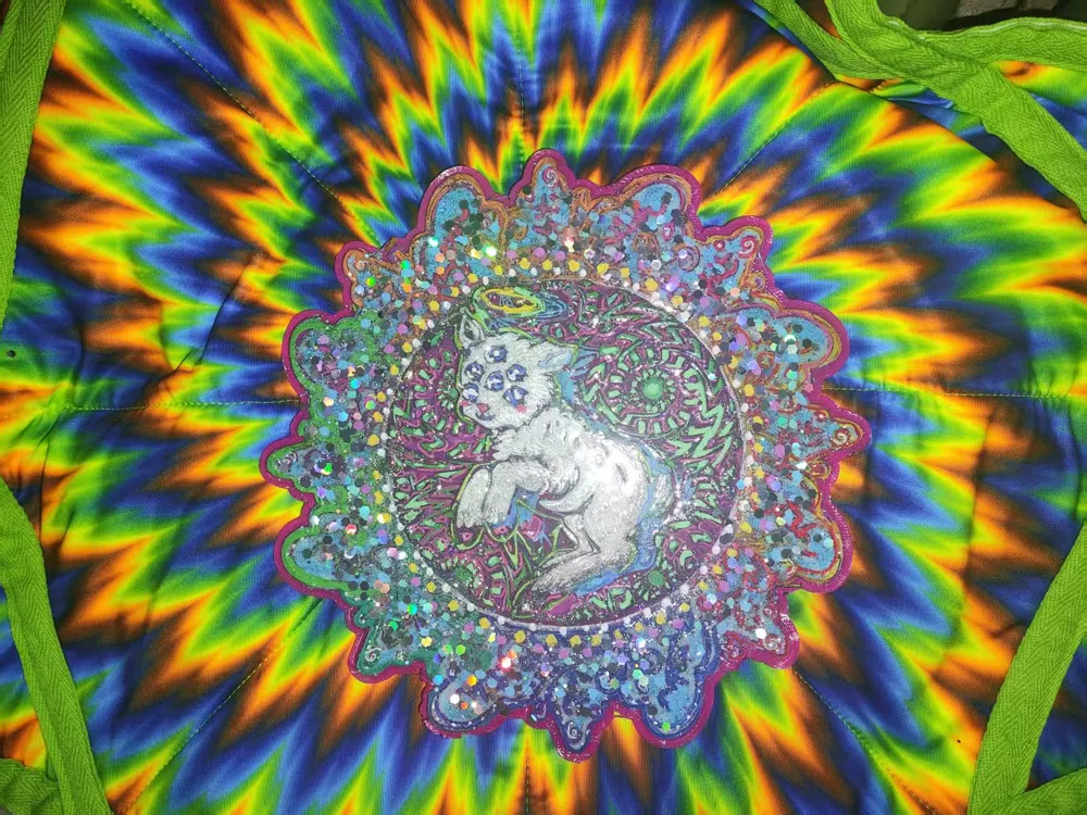 omsheep Adorable Little Sheep Decorative Painting Psychedelic Flight ...