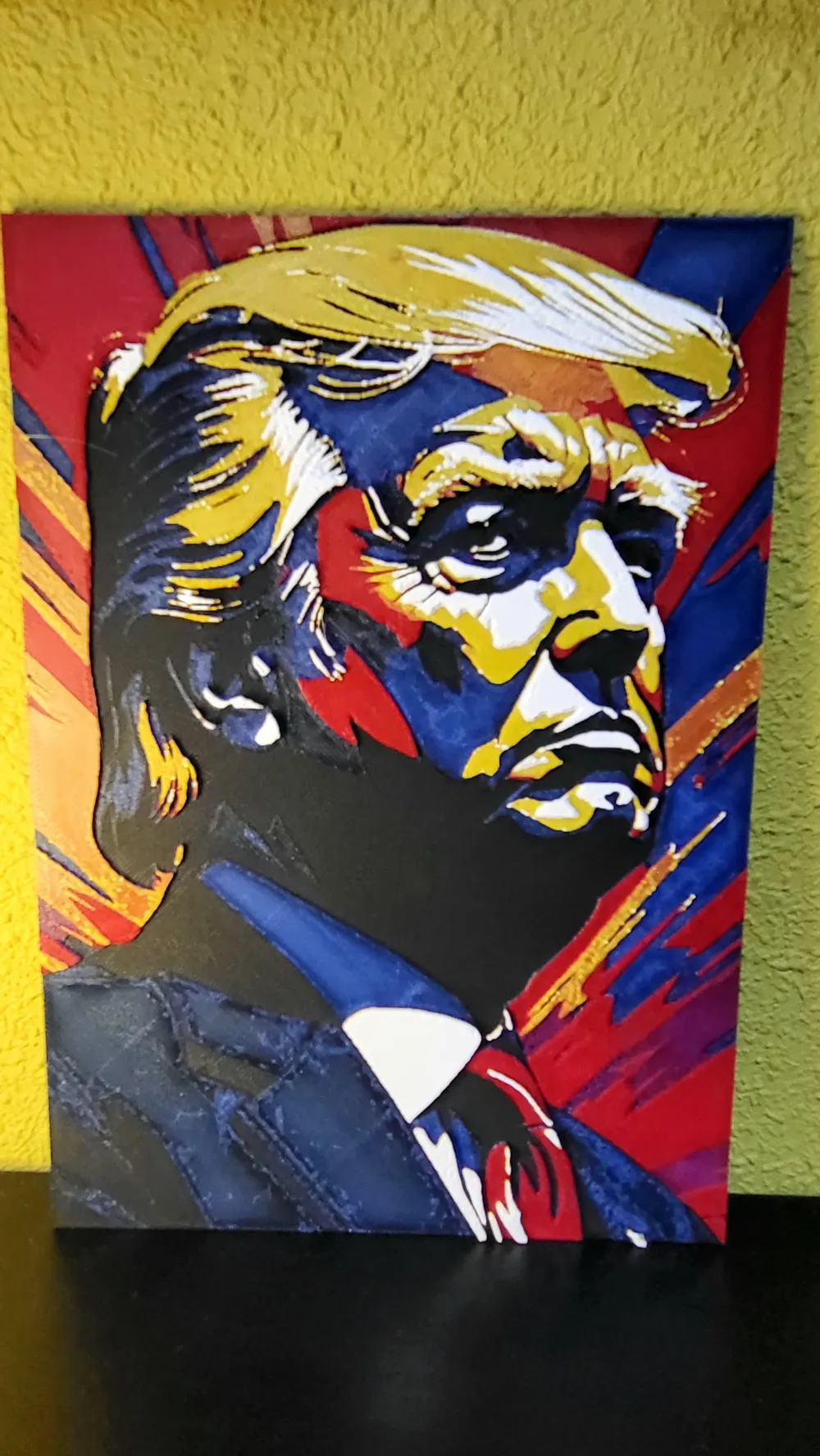 Hueforge Donald Trump - 5 colours printing - Free 3D Print Model ...