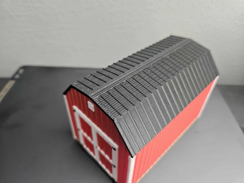 Red Farm Barn - Free 3D Print Model - MakerWorld