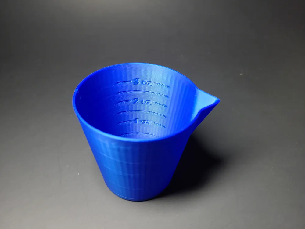 Stackable Mixing Cups w/ Measurement Markings - Free 3D Print Model ...