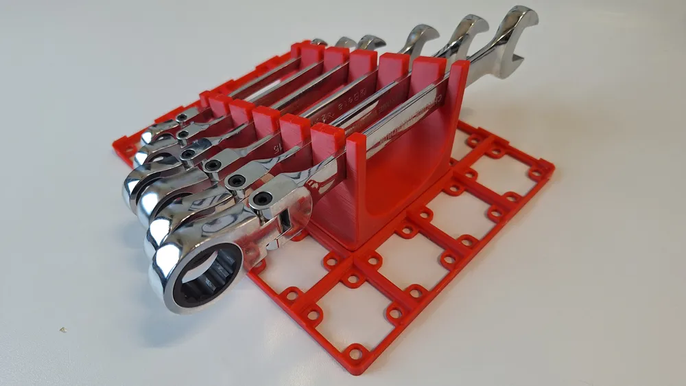 Gridfinity ratchet wrench holder by Speedmaniac41 MakerWorld: Download ...