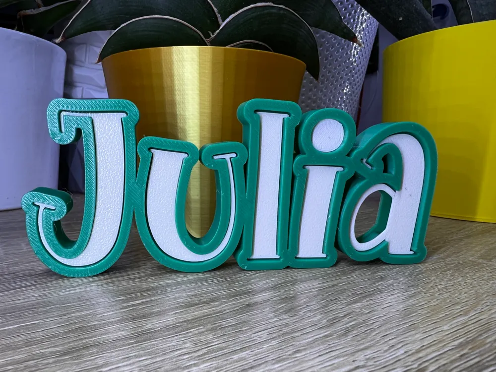 JULIA name names named others namedesign - Free 3D Print Model - MakerWorld