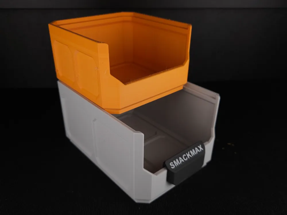 Stackable Bin Organizer – Dual Size Set 140×100×75 - Free 3D Print ...