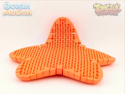 Ocean Motion: Flexi Starfish! by TomczukCustoms MakerWorld: Download Free 3D Models
