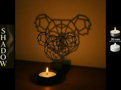 Shadow Art - Koala - Free 3D Print Model - MakerWorld
