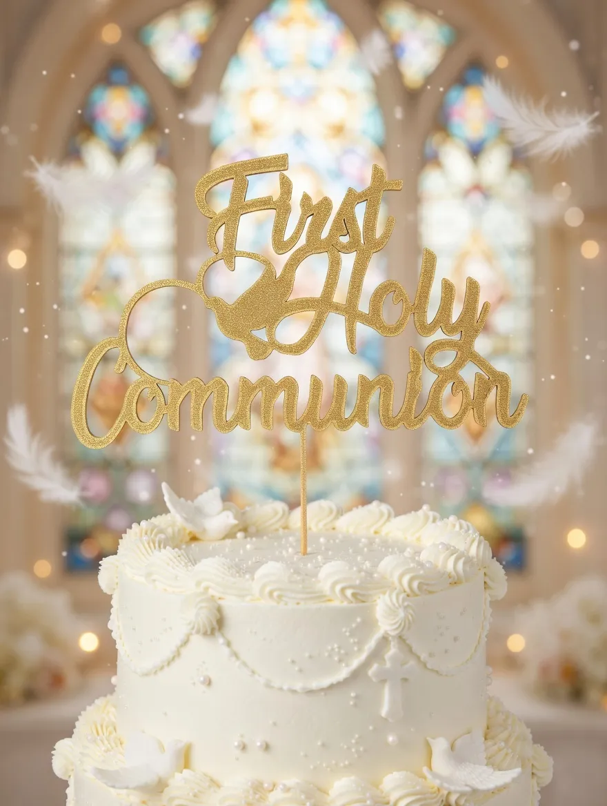 Cake Topper - First Holy Communion - Free 3D Print Model - MakerWorld
