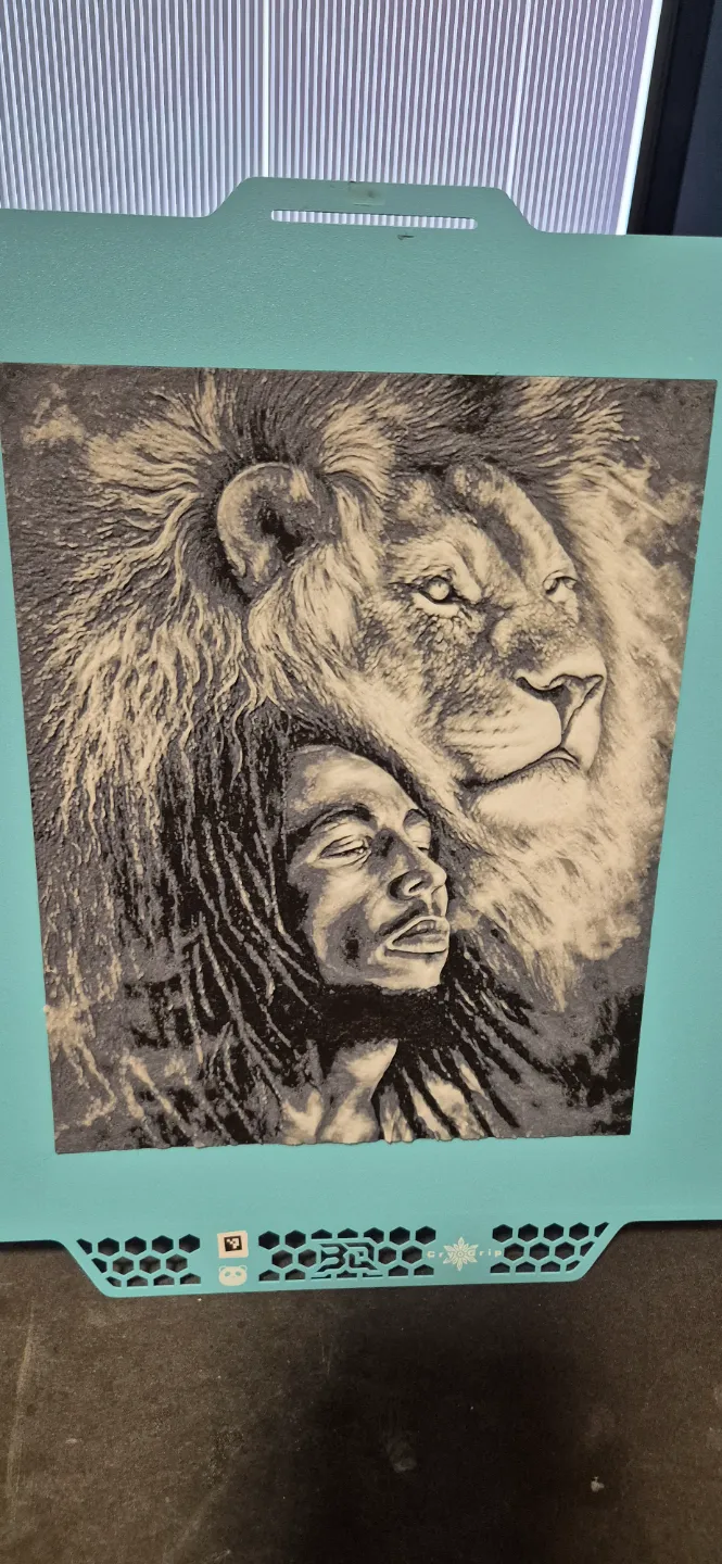 Bob Marley / Löwe Hueforge by time_bandit_pieds - MakerWorld