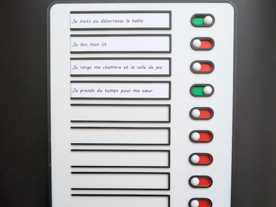 Magnetic Checklist by yoshi74 MakerWorld: Download Free 3D Models