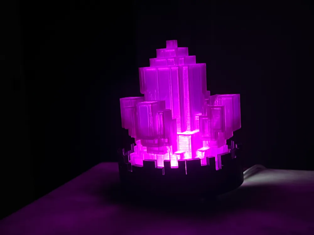 Lámpara de Cristal de Amatista de Minecraft por Stuart Makes Stuff ...