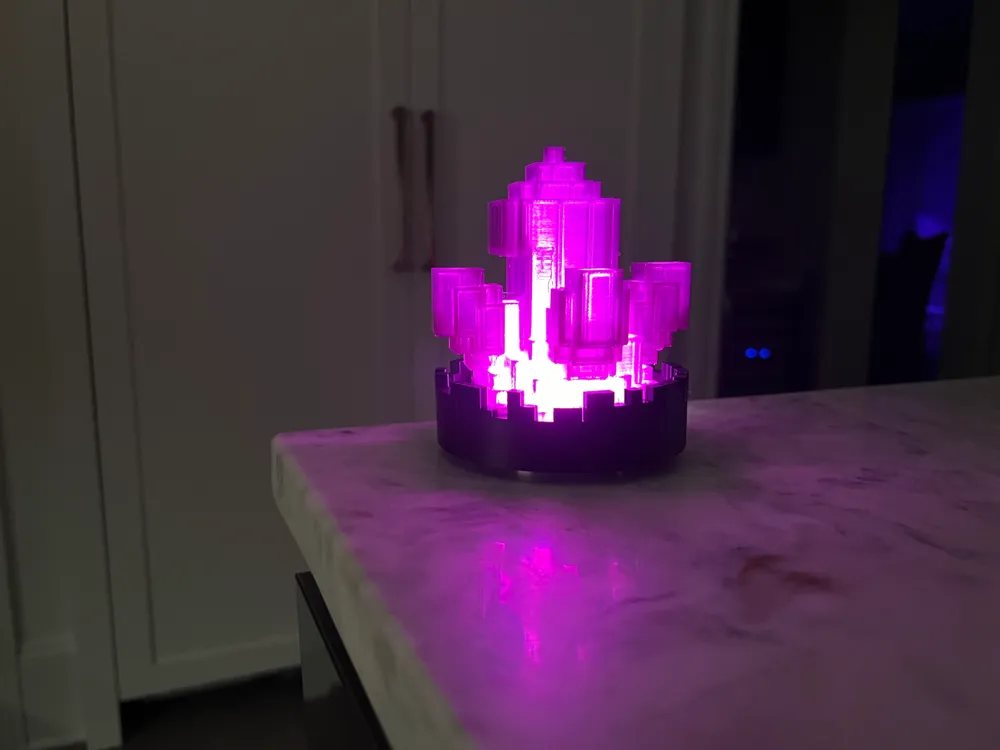 Lámpara de Cristal de Amatista de Minecraft por Stuart Makes Stuff ...