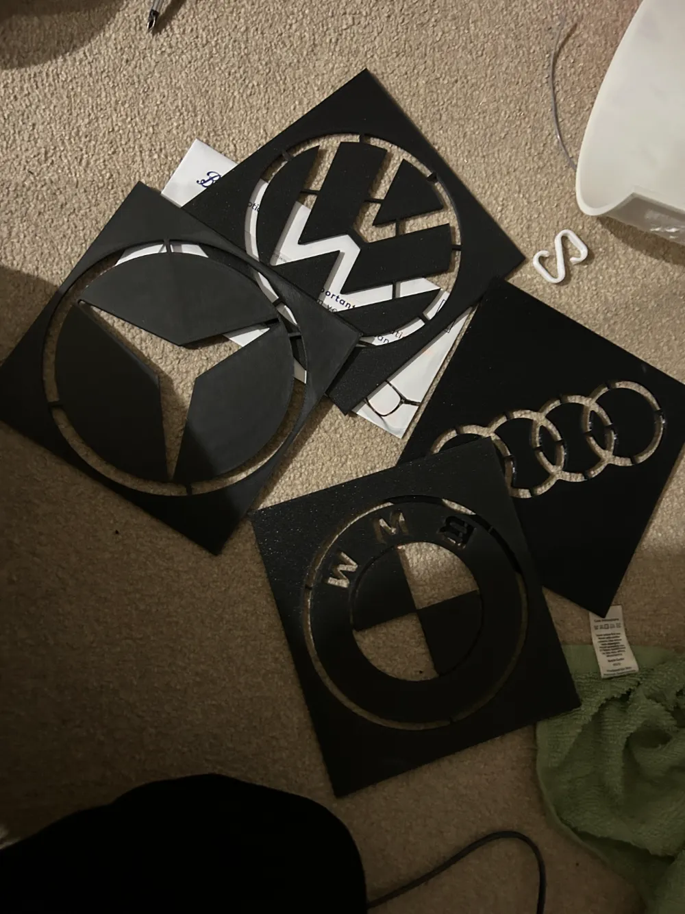 Brushing Car Logo Stencils for Car Detailing by BW 3D Designs - MakerWorld