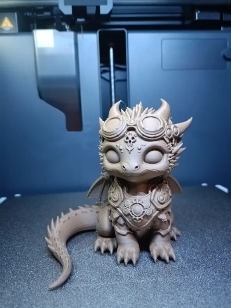 Little Cute Steampunk Baby Dragon - Free 3D Print Model - MakerWorld