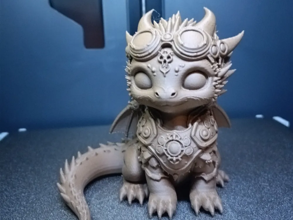 Little Cute Steampunk Baby Dragon - Free 3D Print Model - MakerWorld