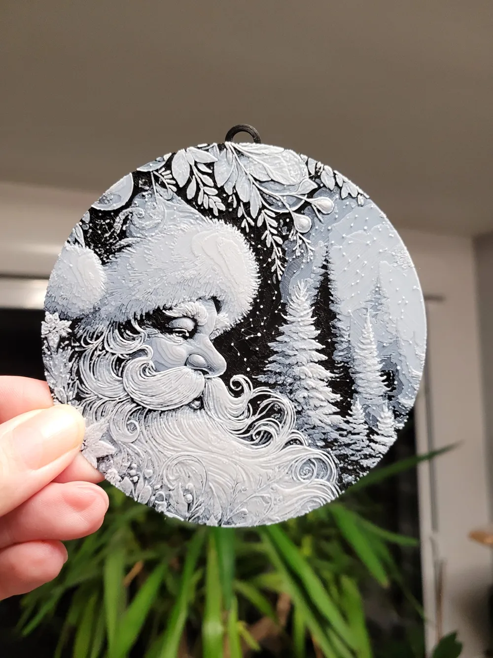 Santa Claus - Christmas Decoration - 120x120 - Free 3D Print Model ...