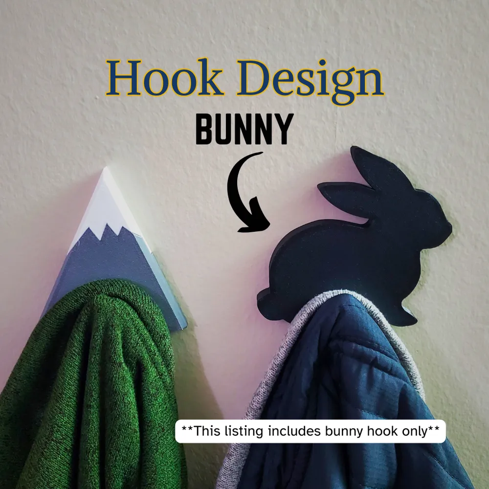 Bunny Rabbit Coat Hook - Universal ZZD Coat Hook by Ziggy - MakerWorld