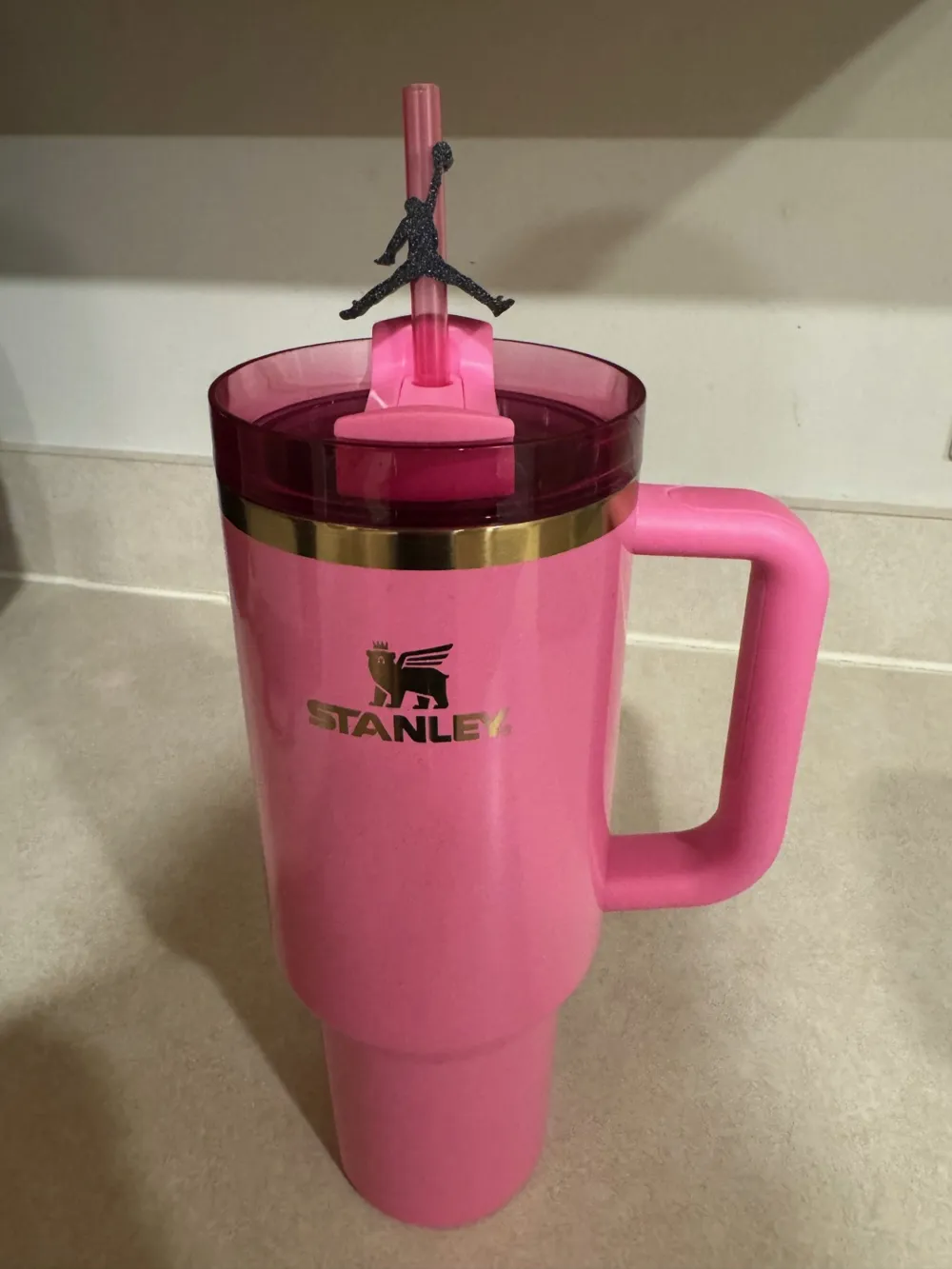 Jordan Logo 1 Color Stanley Cup Straw Topper by Carman3DMakerWorld ...