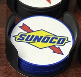 Sunoco Gas Sign Coaster by rsnider2 - MakerWorld