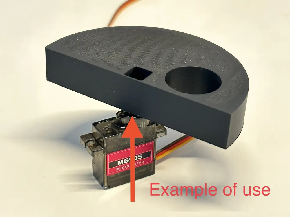 Armless square servo horn MG90S by Jakksonn MakerWorld: Download Free ...