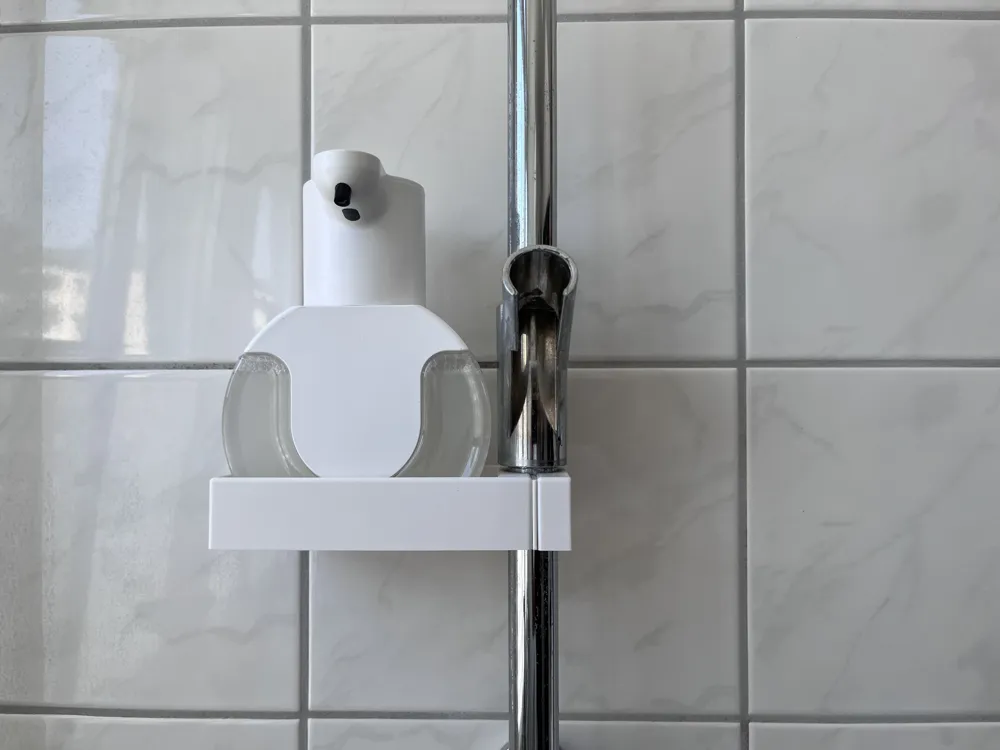 Single/double shower shelf for 25mm rails V22 by Mici - MakerWorld